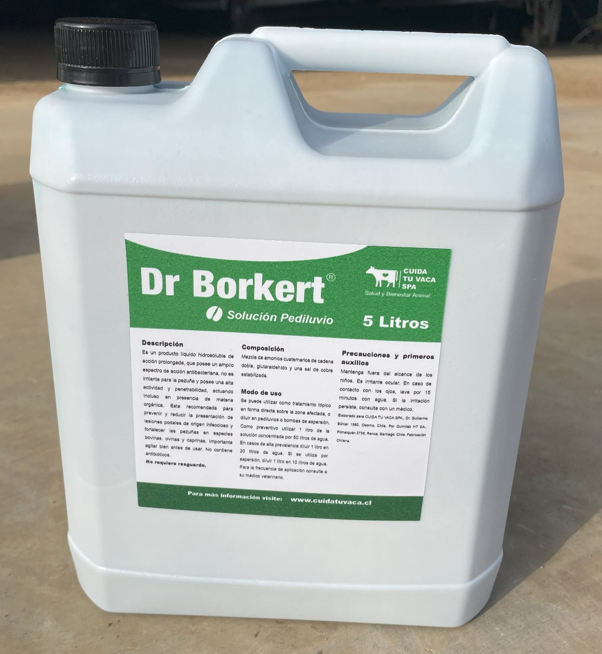 Solución Dr Borkert® Concentrada Pediluvio 5 Litros